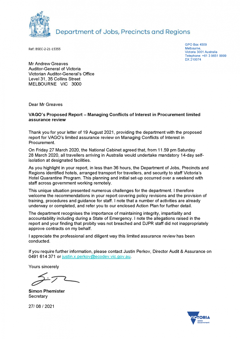 Managing Conflicts of Interest in Procurement | Victorian Auditor ...