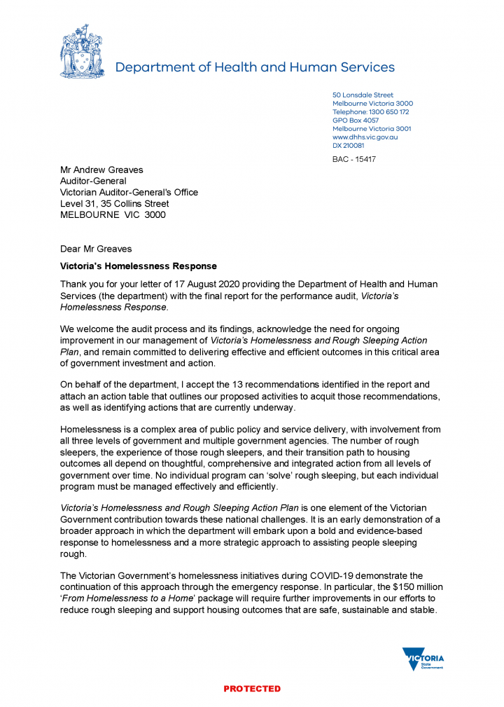 Victoria's Homelessness Response | Victorian Auditor-General's Office